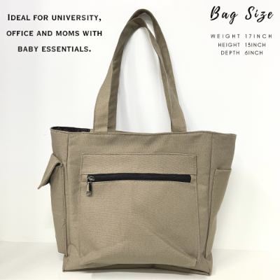 Durable Canvas Bag Ideal for University, Office, and Moms