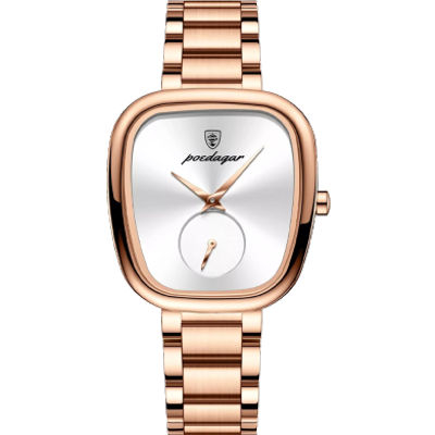 POEDAGAR 783 Luxury Elegant Women's Watch - White Gold